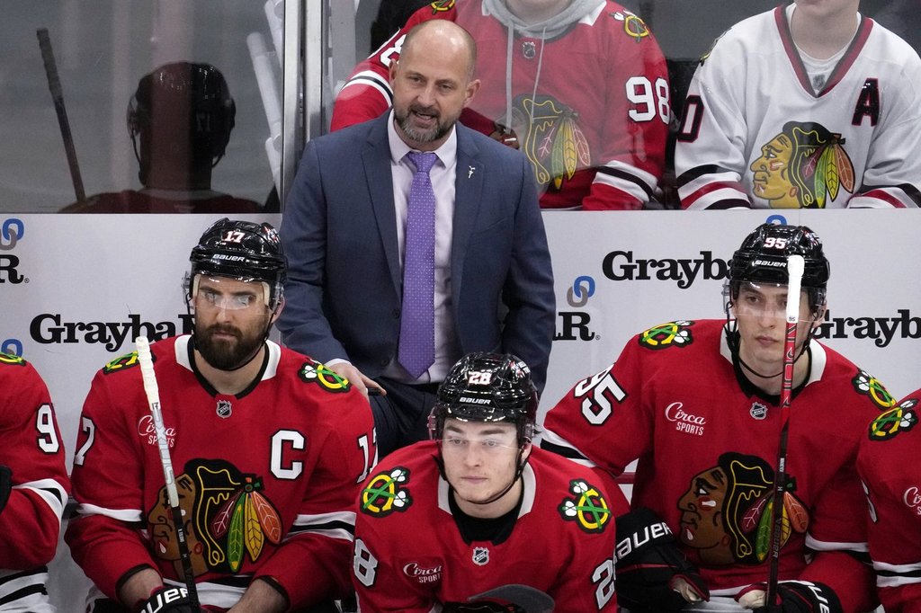 Blackhawks GM Kyle Davidson thinks help is on the way as the NHL team ...