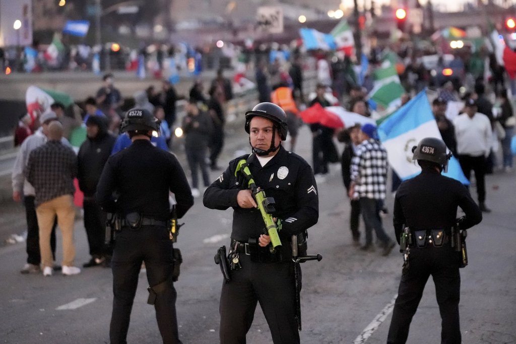 Protesters in cities across the US rally against Trump’s policies ...