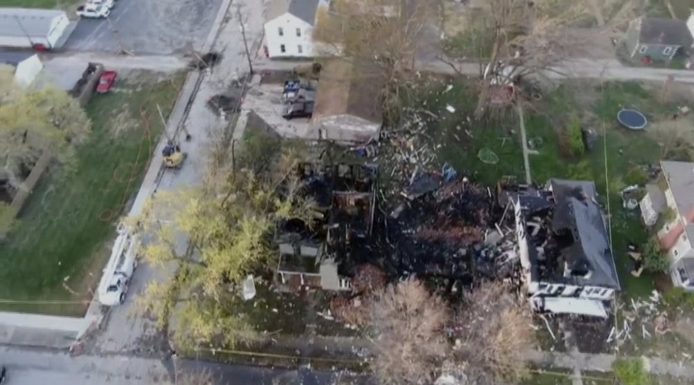 Gas explosion levels a home in a Kansas City suburb after a gas main is ...