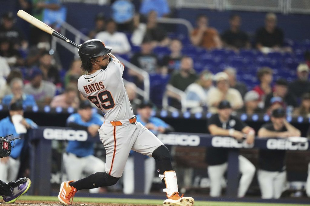 Luis Matos’ 3-run homer powers Giants to 4-2 win over Marlins ...