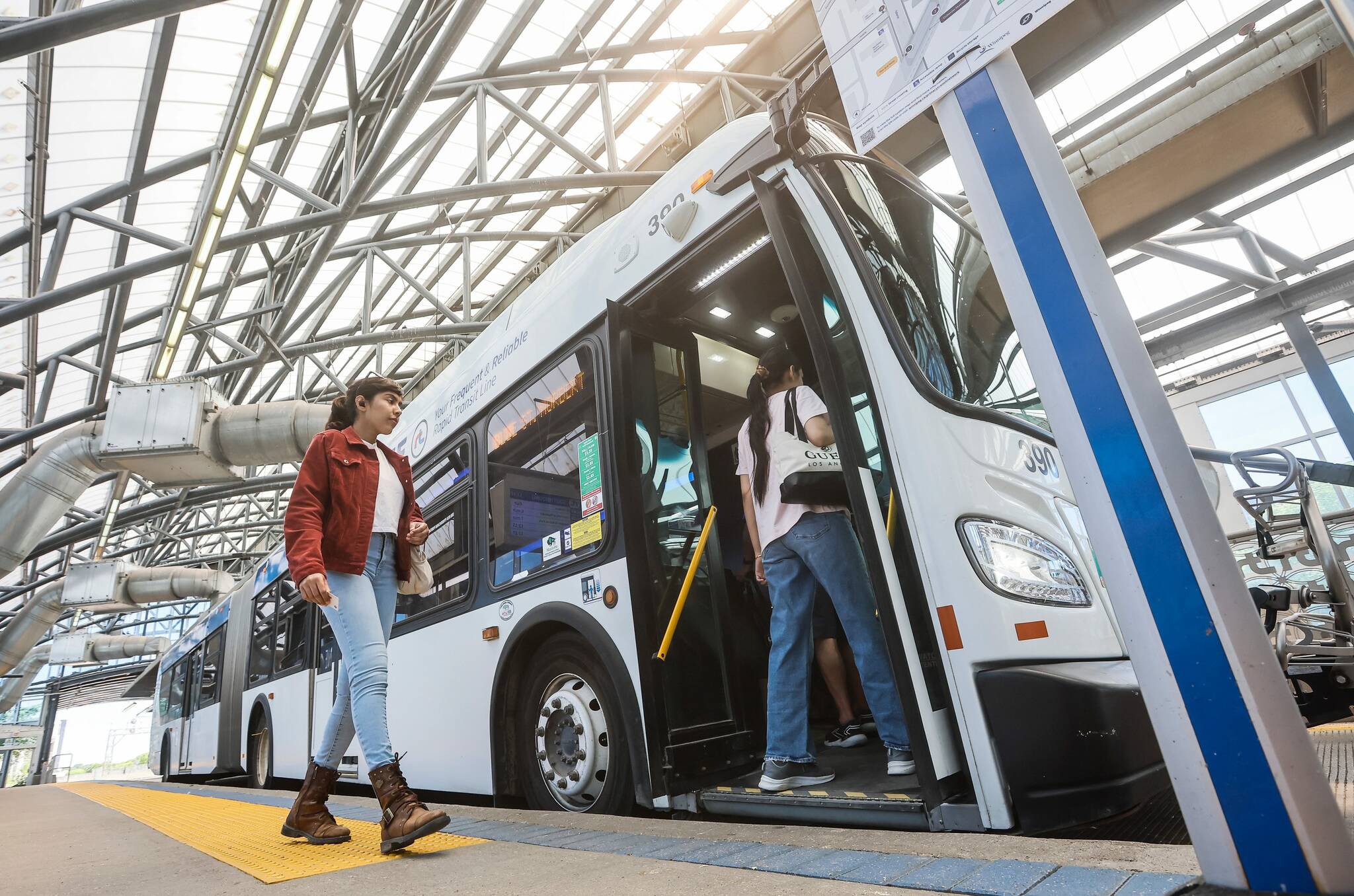 ‘Big learning curve’: Transit riders try out new city bus network ...