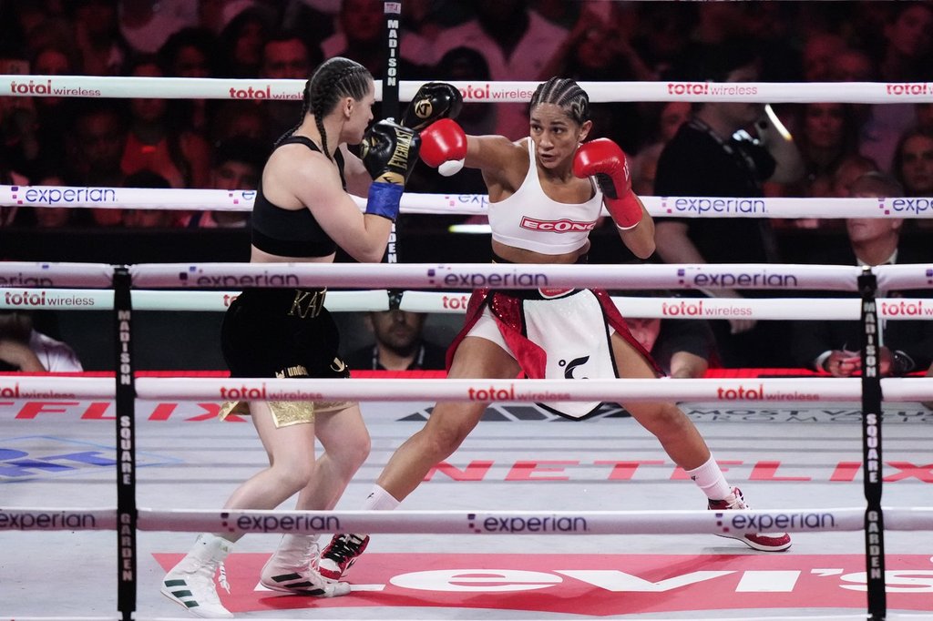 Taylor beats Serrano for third time to remain undisputed 140-pound ...