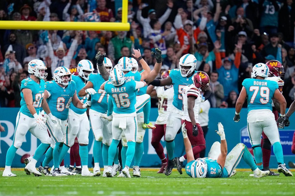 Dolphins beat Commanders 16-13 in overtime in first NFL regular-season ...