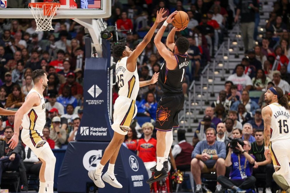 Booker scores 30 points and leads the Suns past the Pelicans, 115-108 ...