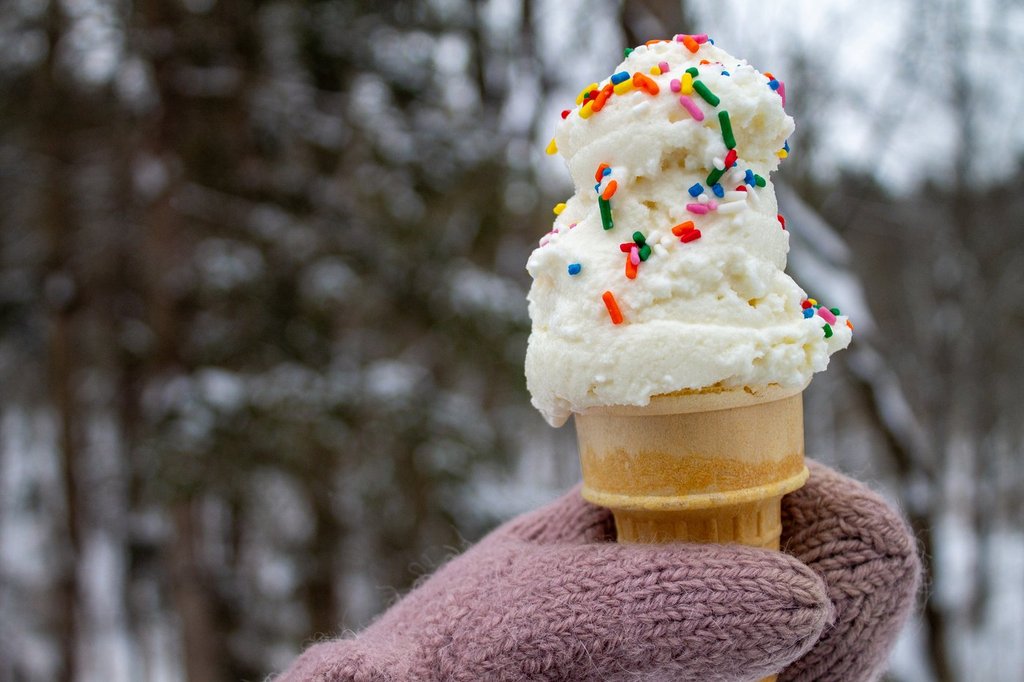 Eating snow cones or snow cream can be a winter delight, if done safely ...