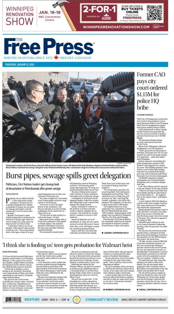 Free Press Head Start for Jan. 8, 2026 – Winnipeg Free Press