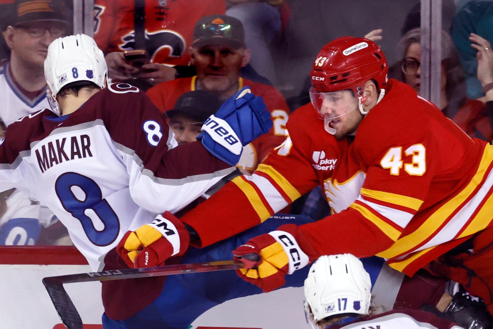 Makar enjoys three-point game against Flames in return to Avalanche ...