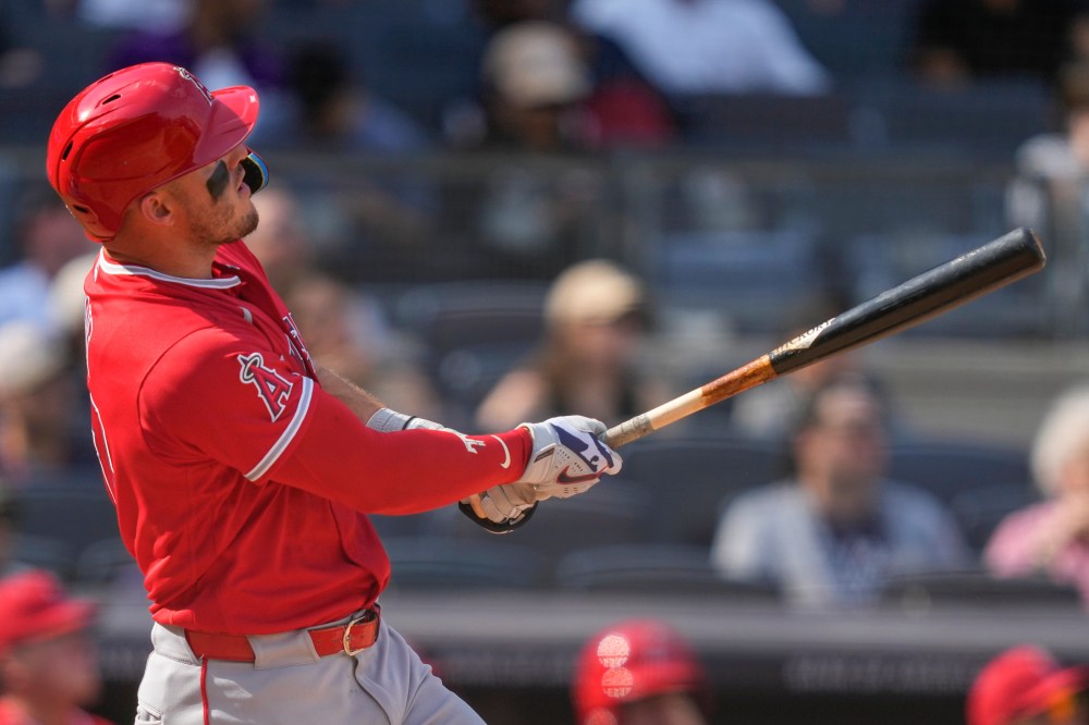 Trout homers again, helping Angels outslug Judge, Yankees to split 4 ...