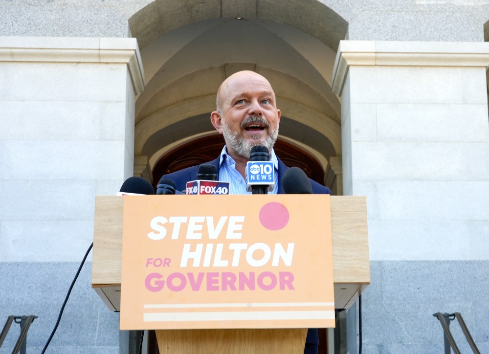 Steve Hilton, top Republican hopeful for California governor, says the ...