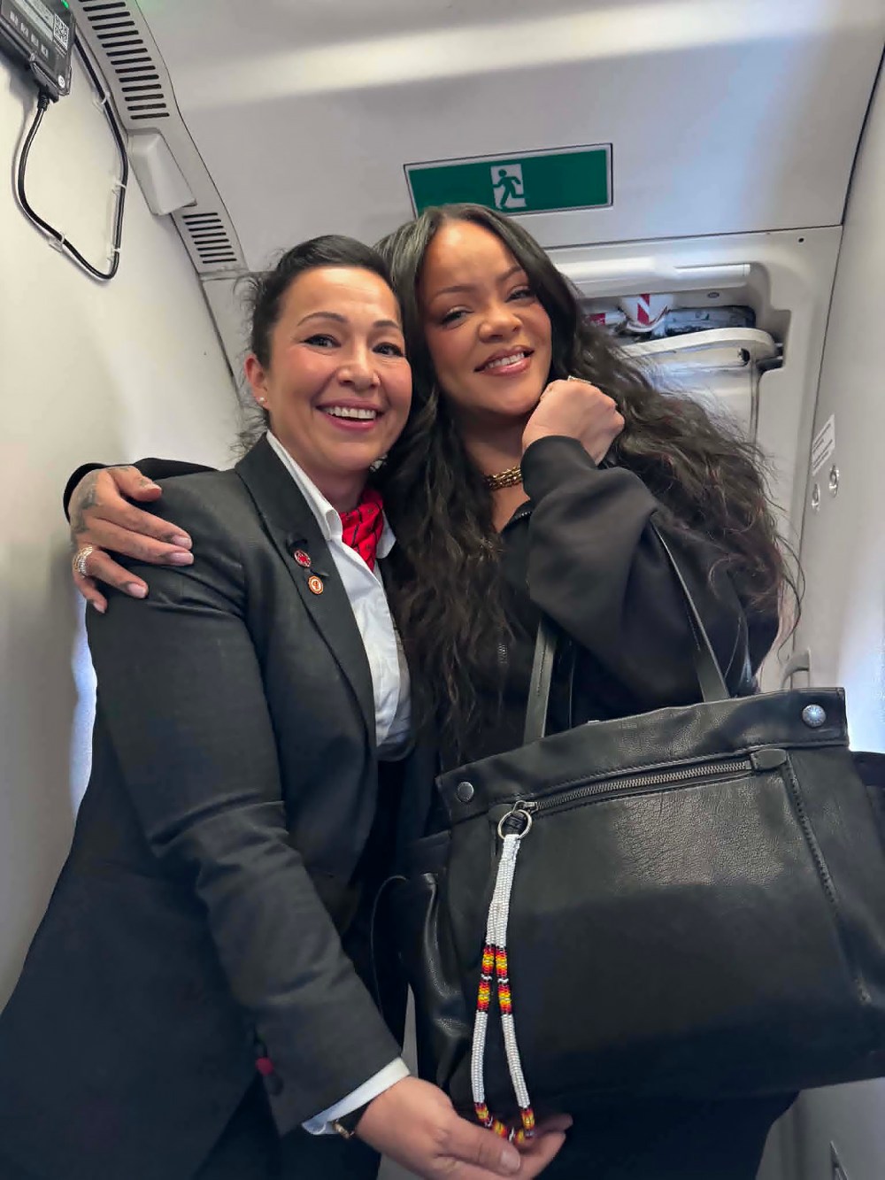 Air Canada flight attendant shares Mohawk culture with pop star Rihanna ...