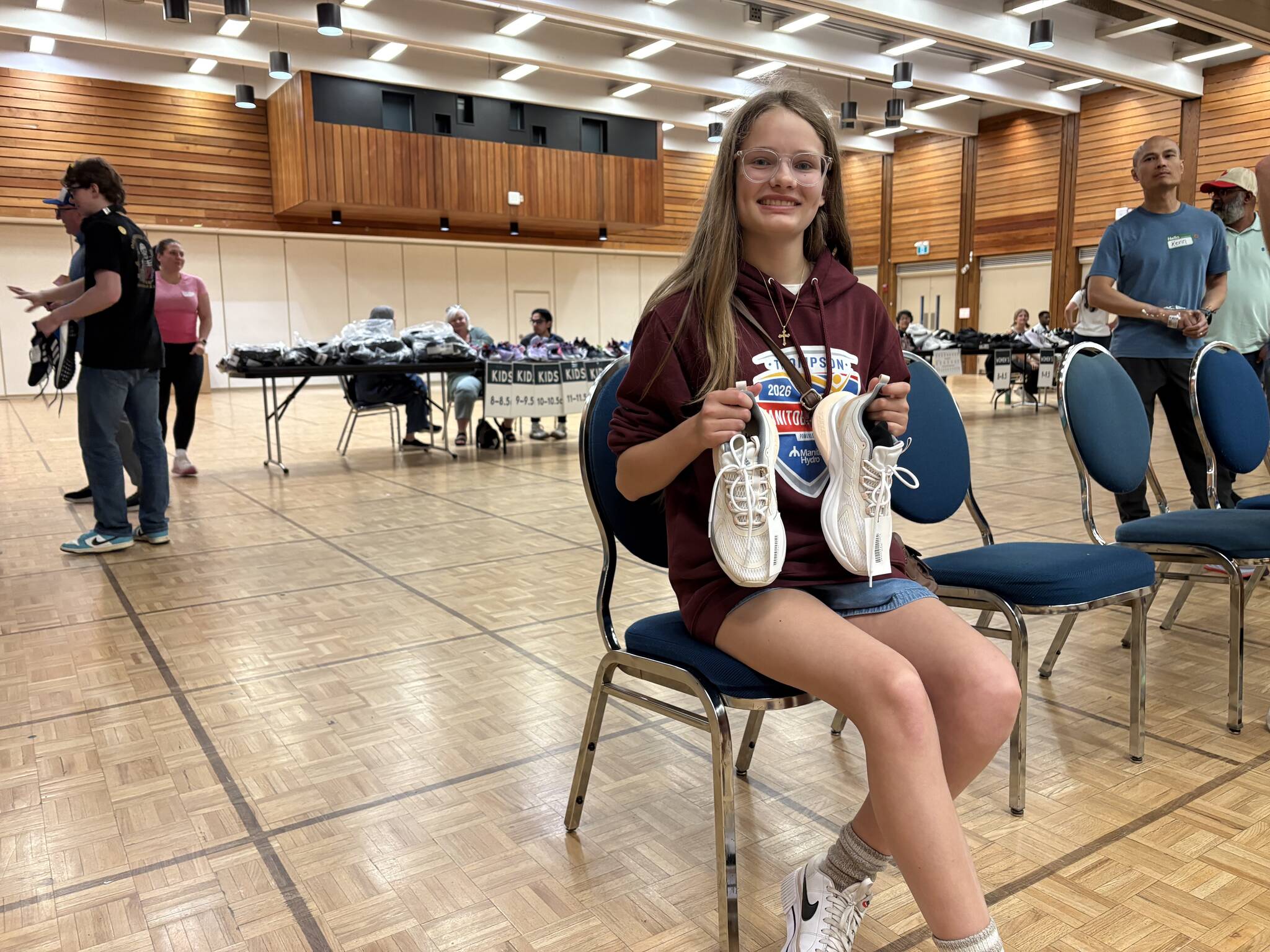 Happy feet: Students get outfitted with donated running shoes ahead of ...